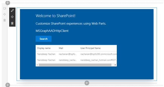 SharePoint Framework - Consume Microsoft Graph API Using AadHttpClient